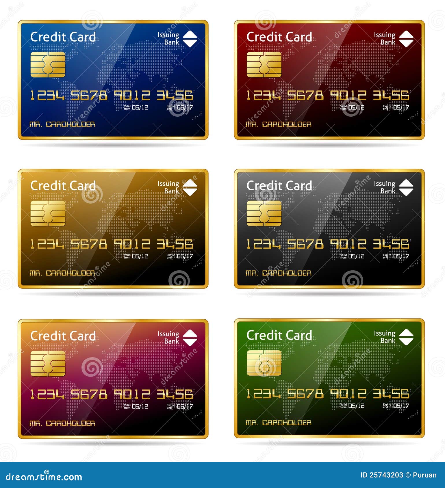 Credit Card Icons stock vector. Illustration of dark - 25743203