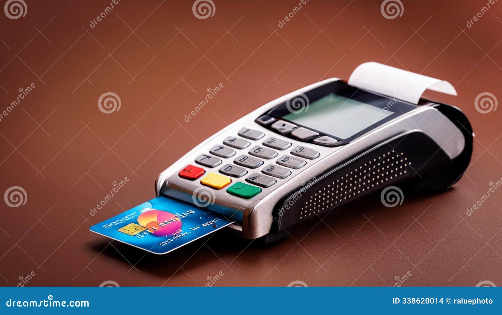 Set Of Receipt Printer Or Thermal Printer Isolated On White Royalty ...