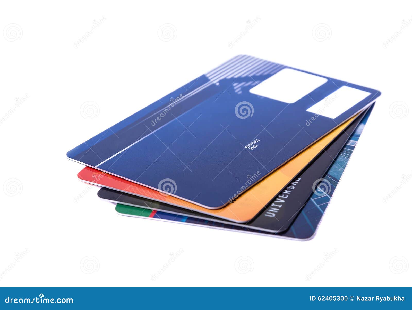 Credit Card Isolated on White Background Stock Photo - Image of ...