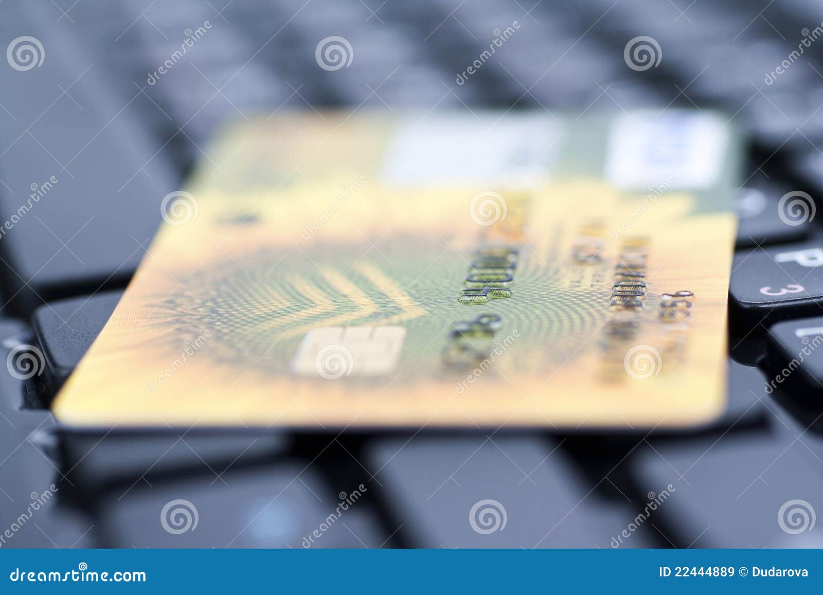 Credit card on keyboard stock image. Image of order, identity - 22444889