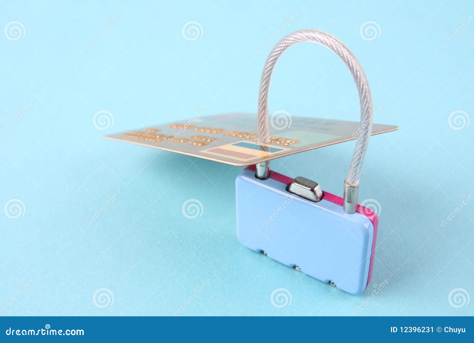 Credit card and lock stock image. Image of identity, house - 12396231