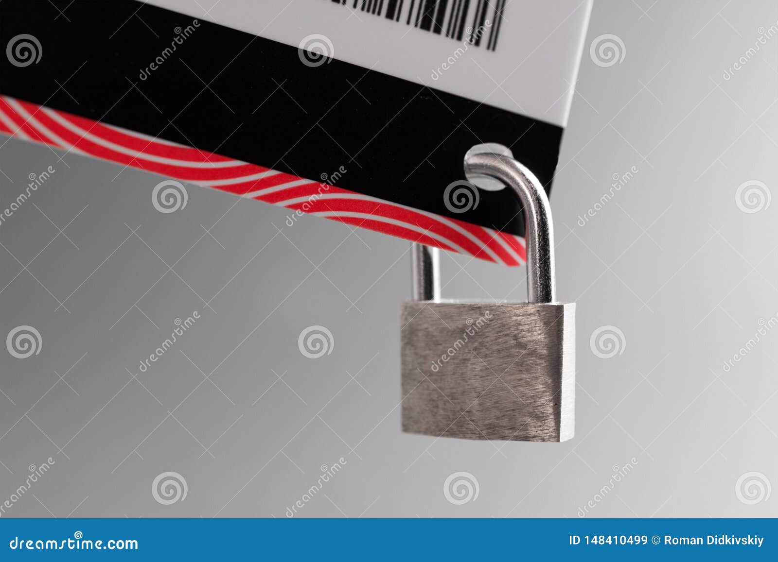 Credit card lock stock image. Image of credit, prevention - 148410499
