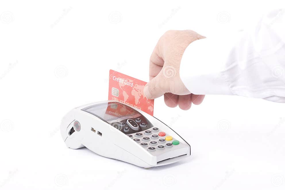 Credit card machine stock photo. Image of spend, store - 23347750