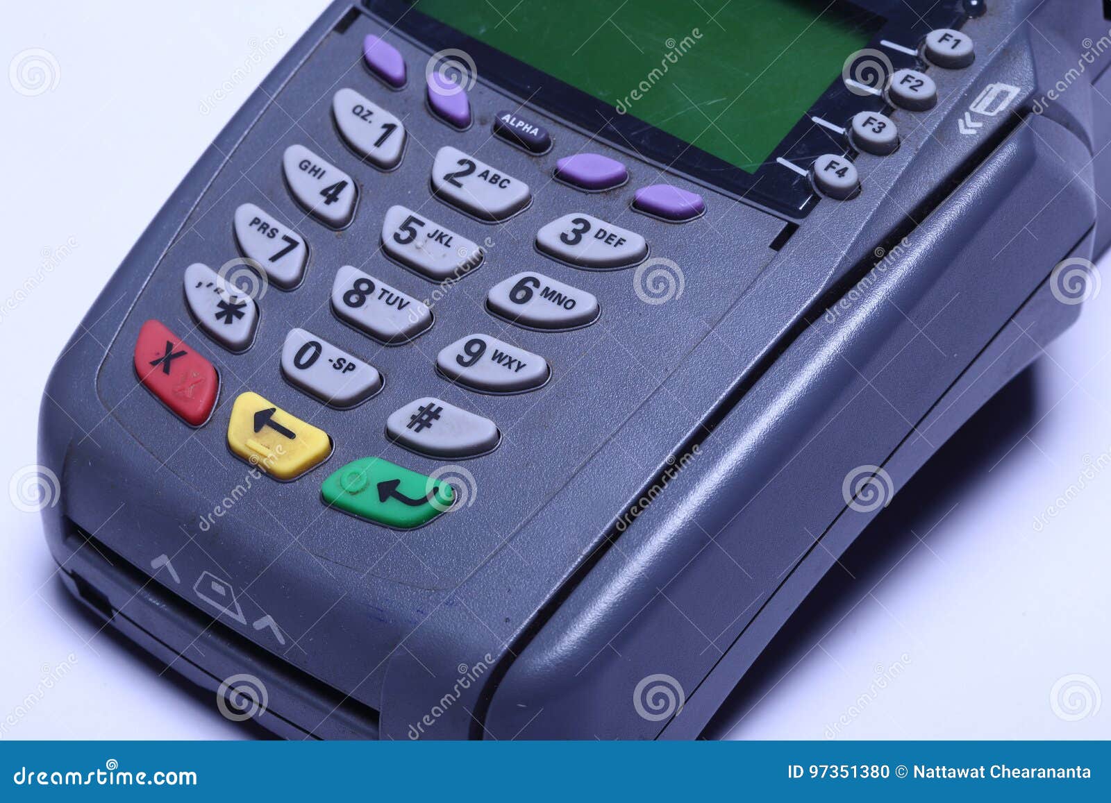 Credit Card Machine Device, Object Stock Photo - Image of customer ...