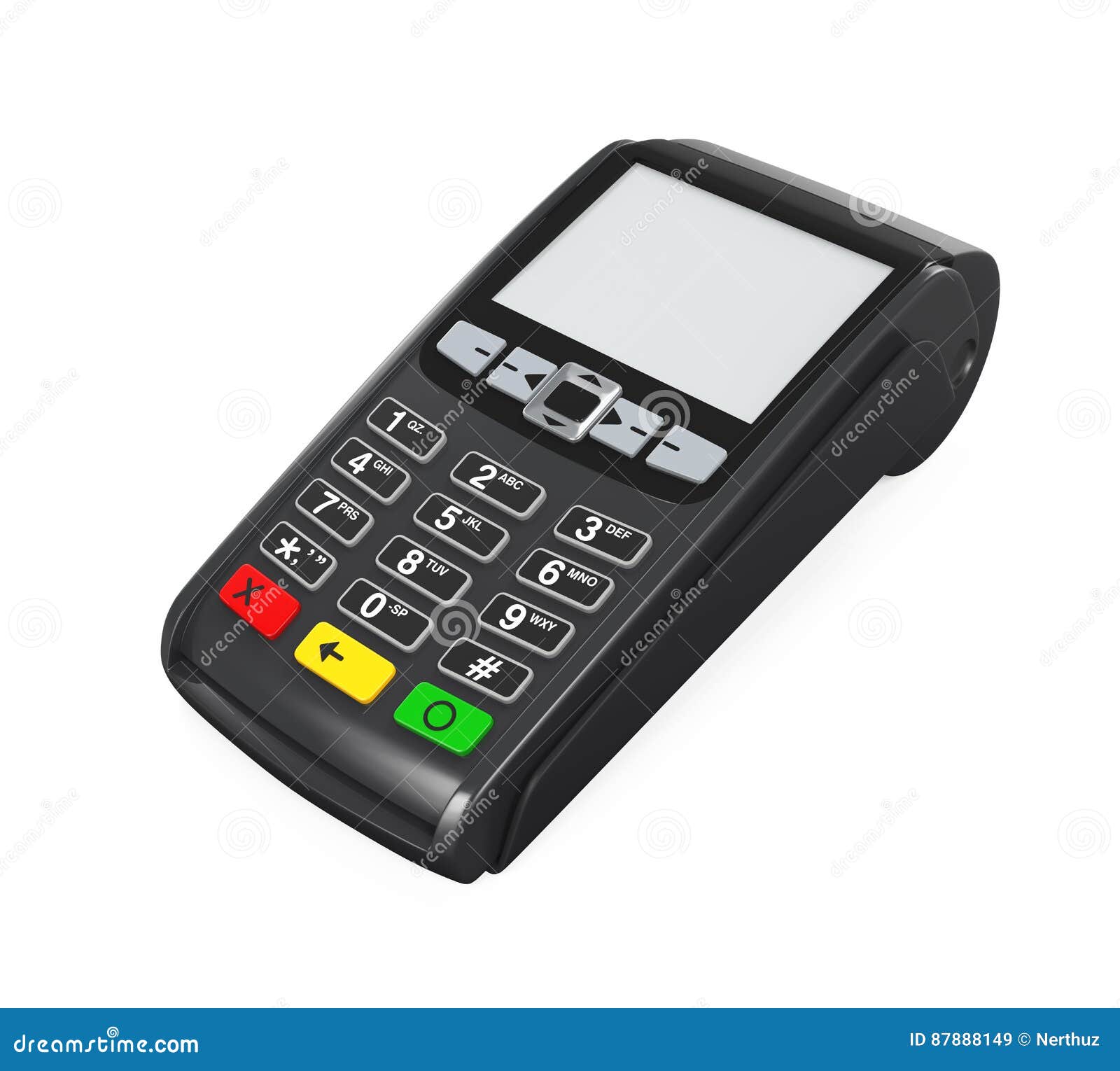 Credit Card Machine stock illustration. Illustration of electronic ...