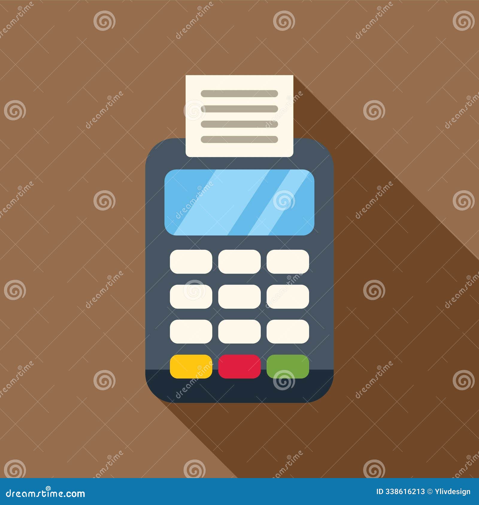 Credit Card Machine Printing Receipt for Payment Transaction Stock ...