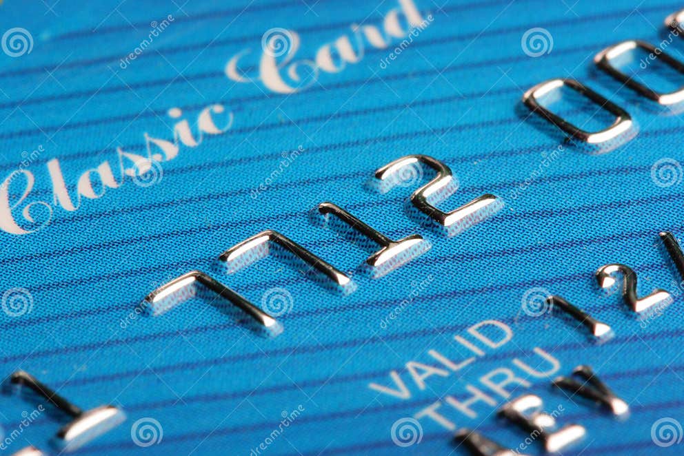 Credit card macro stock photo. Image of commercial, macro - 4098308