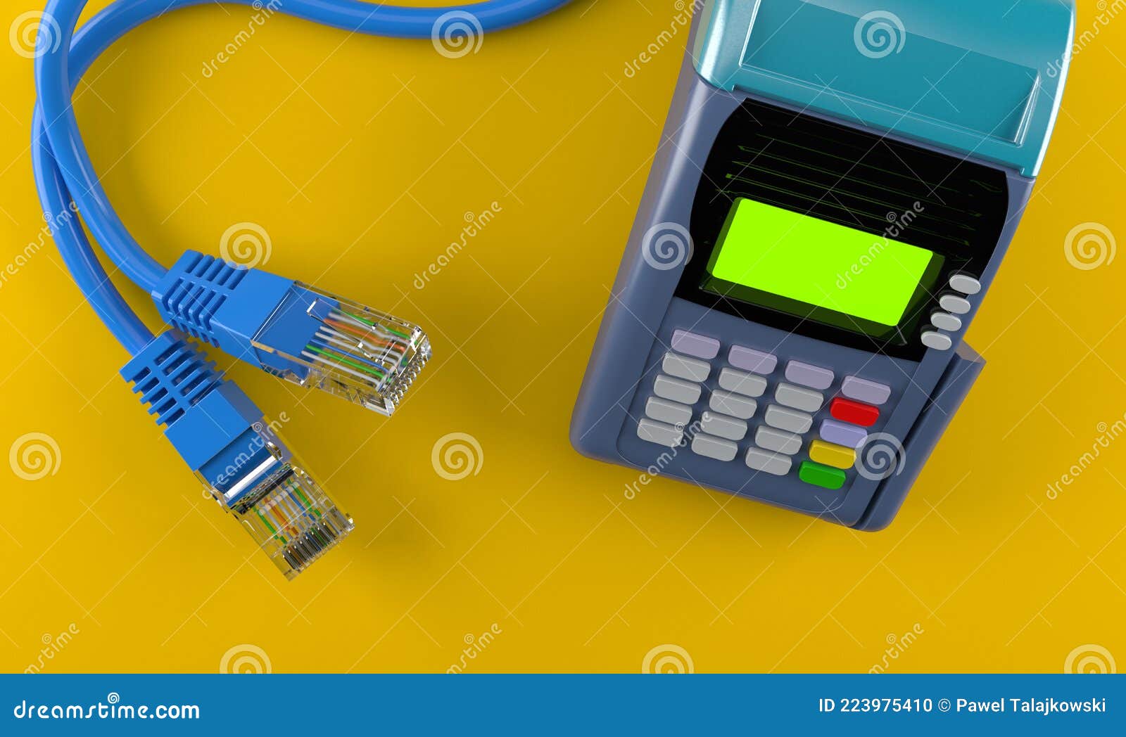 Credit Card with Network Cable Stock Illustration - Illustration of ...