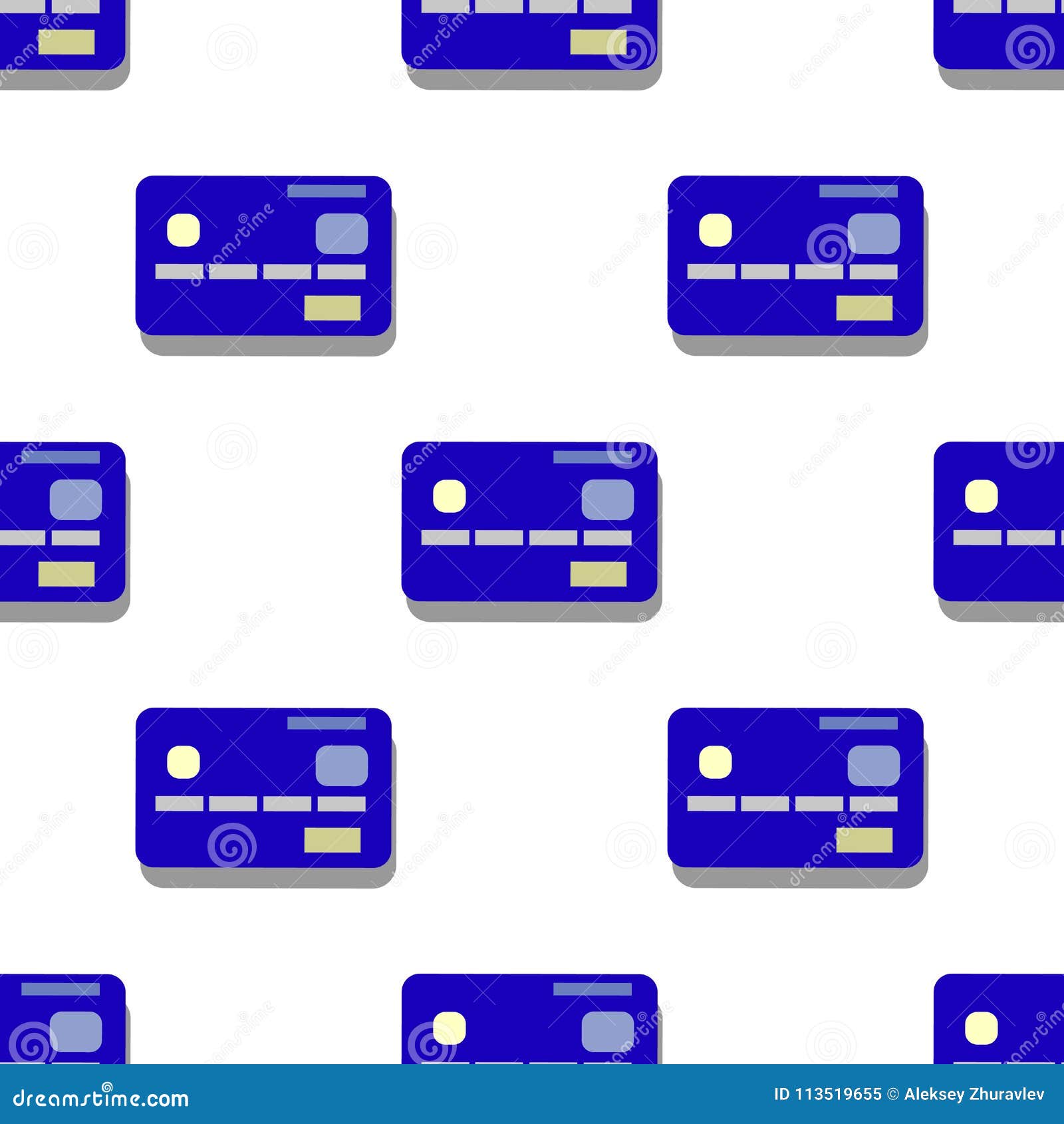 Credit Card Pattern. Simple Illustration of Credit Card Vector Pattern ...