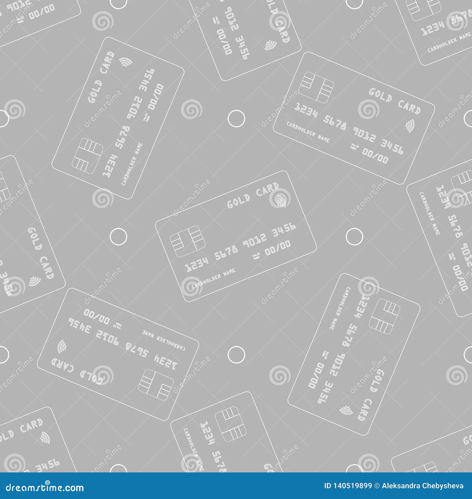 Credit Card Pattern. Simple Illustration of Credit Card Vector Pattern ...