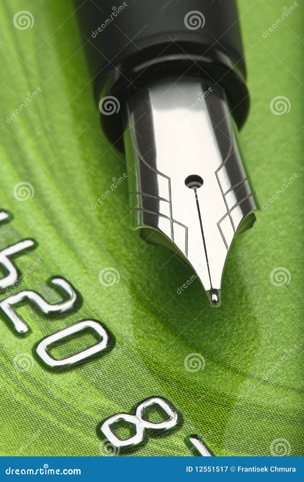 Credit card and pen stock image. Image of purchase, convenience - 12551517