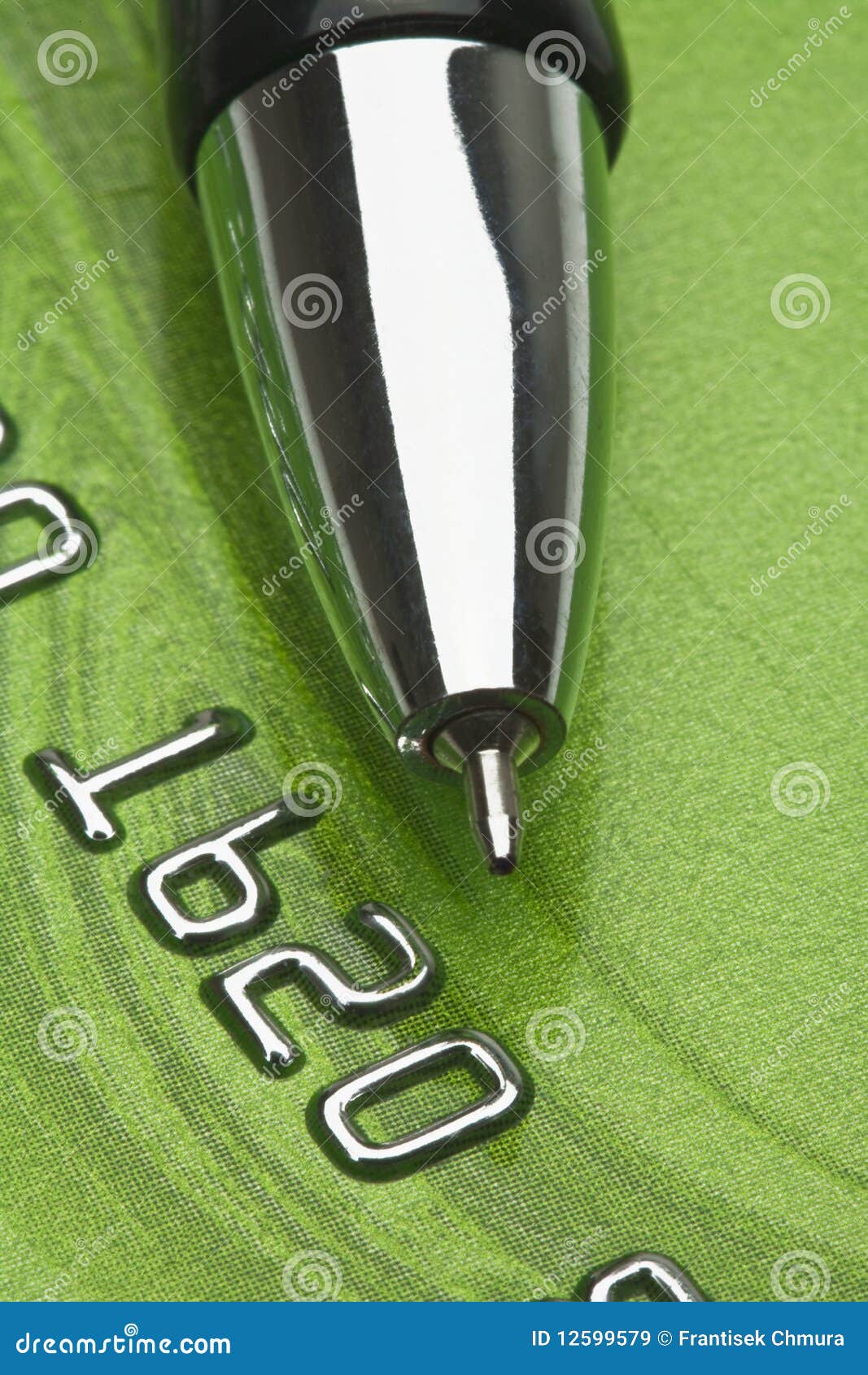 Credit card and pen stock image. Image of ballpoint, selective - 12599579