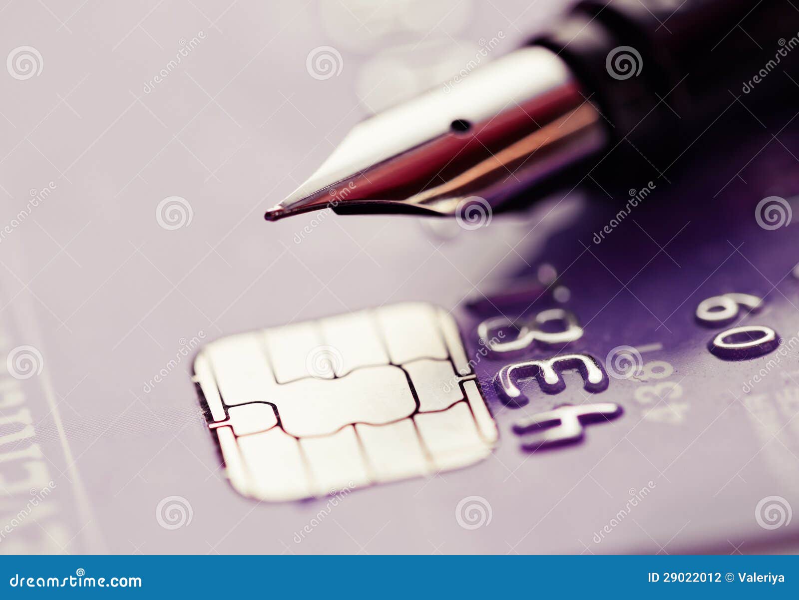 Credit card and pen stock photo. Image of important, barcode - 29022012