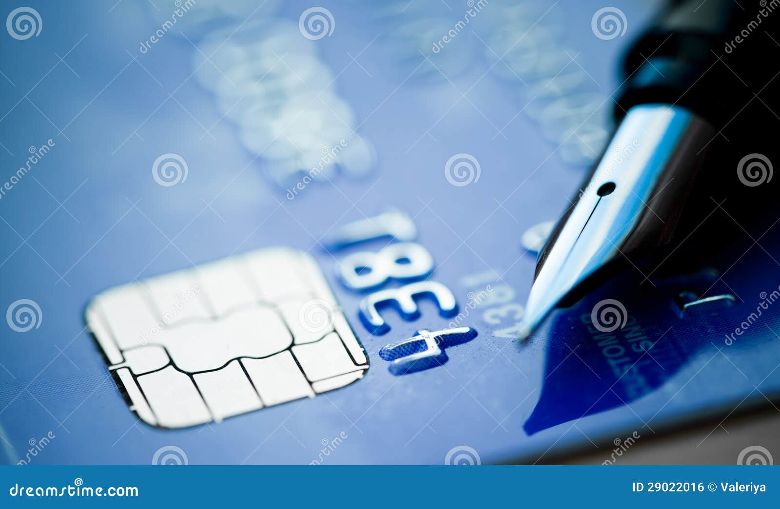 Credit card and pen stock photo. Image of date, economic - 29022016