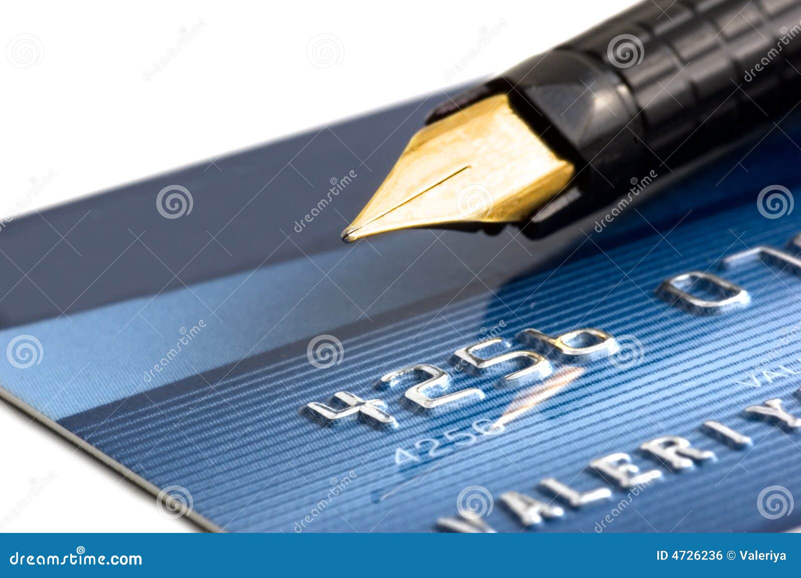 Credit card and pen stock photo. Image of close, credit - 4726236