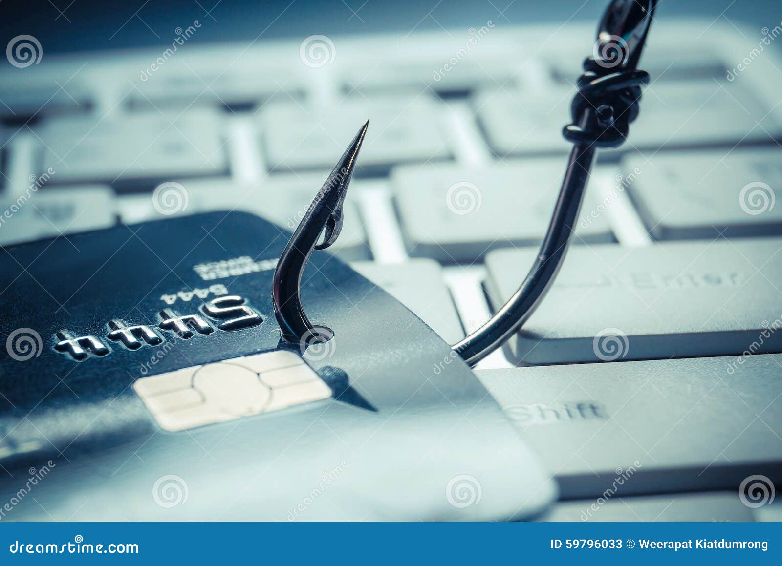 Credit Card Phishing Attack Stock Image - Image of internet, crime ...