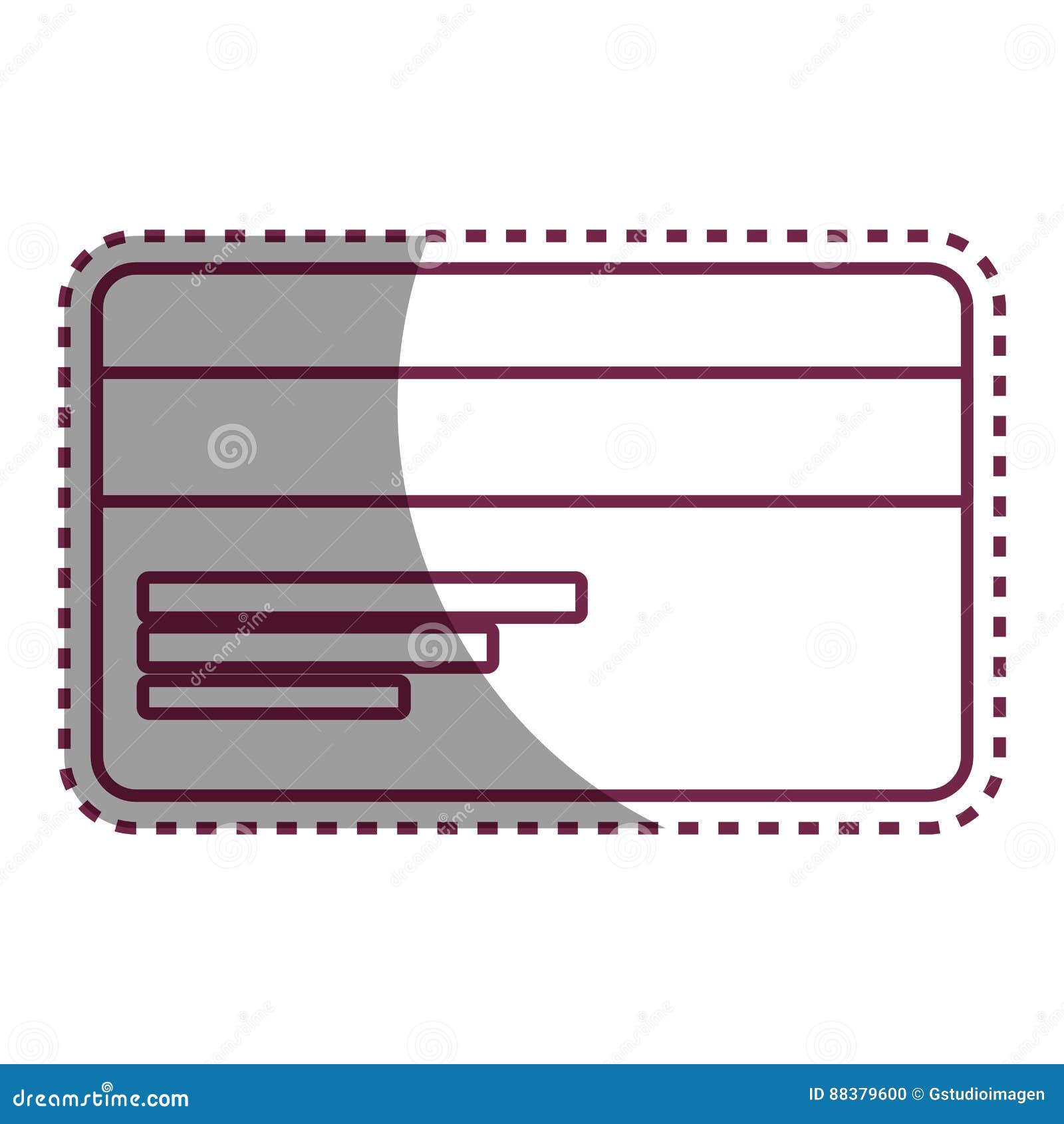 Credit card plastic money stock vector. Illustration of plastic - 88379600