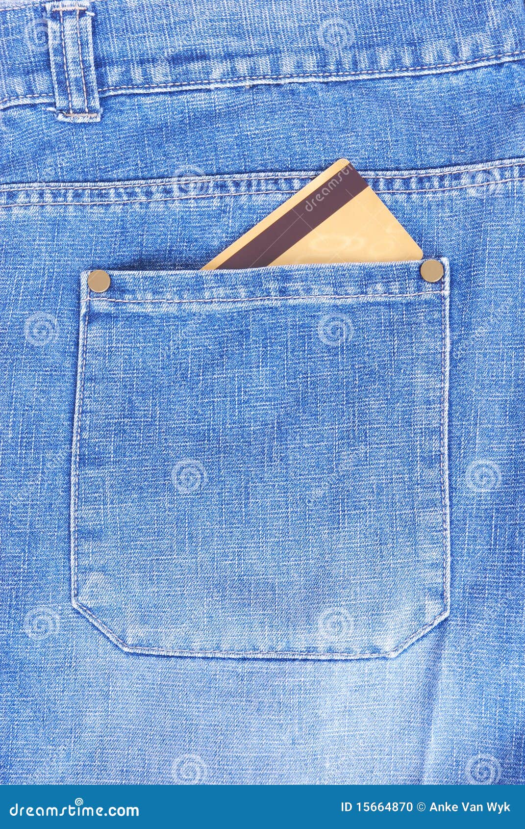 Credit card in pocket stock photo. Image of jeans, payment - 15664870