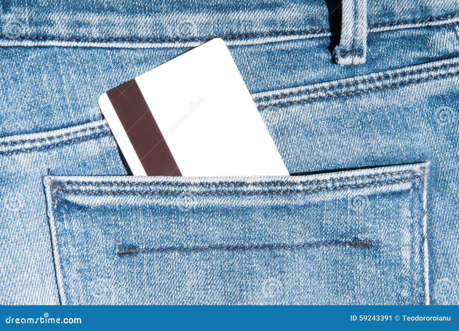 Credit card in pocket stock image. Image of pocket, garment - 59243391