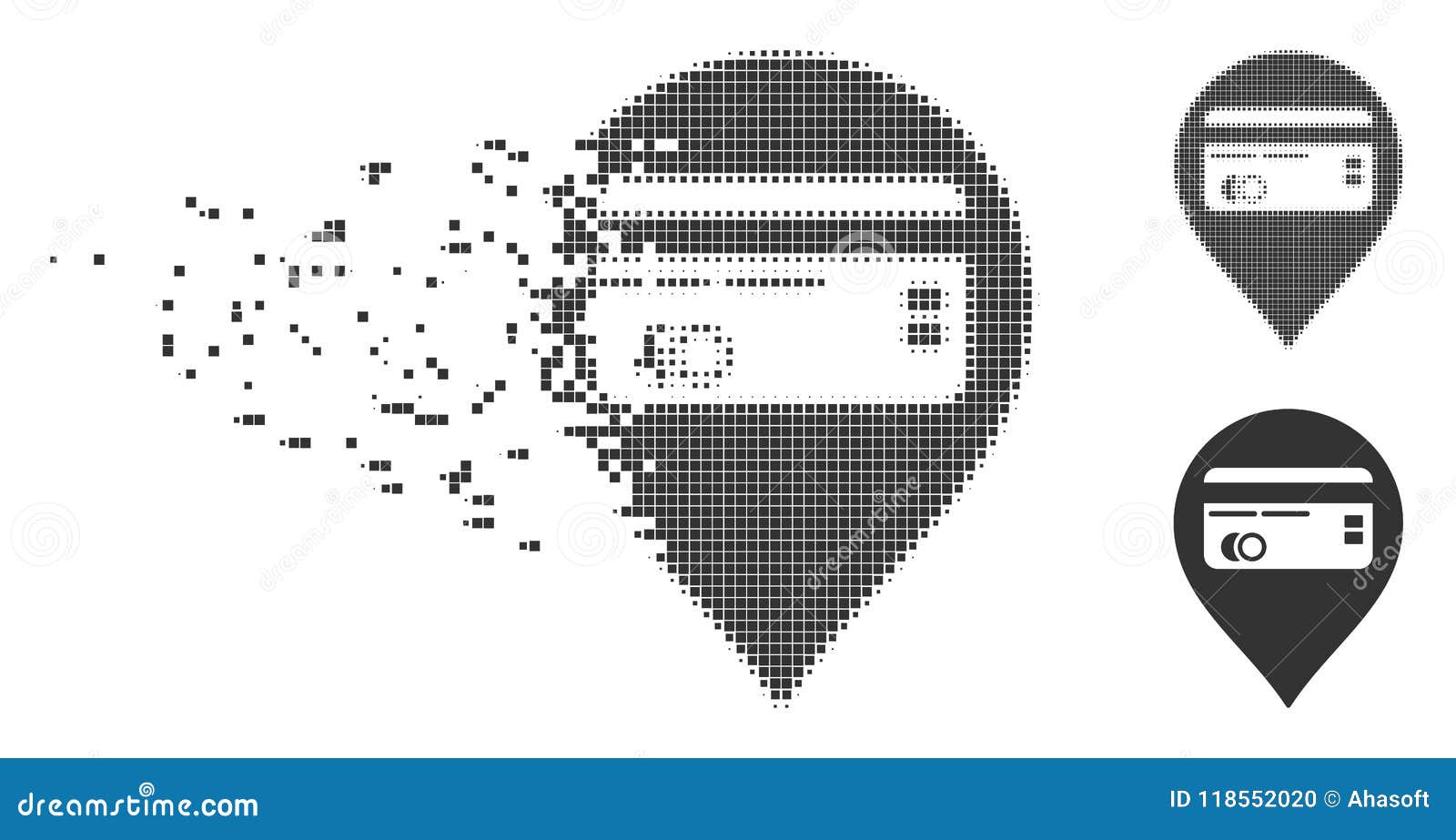 Credit Card Pointer Decomposed Pixel Icon Stock Vector - Illustration ... Credit Card Pointer Decomposed Pixel Icon Stock Vector - Illustration ...