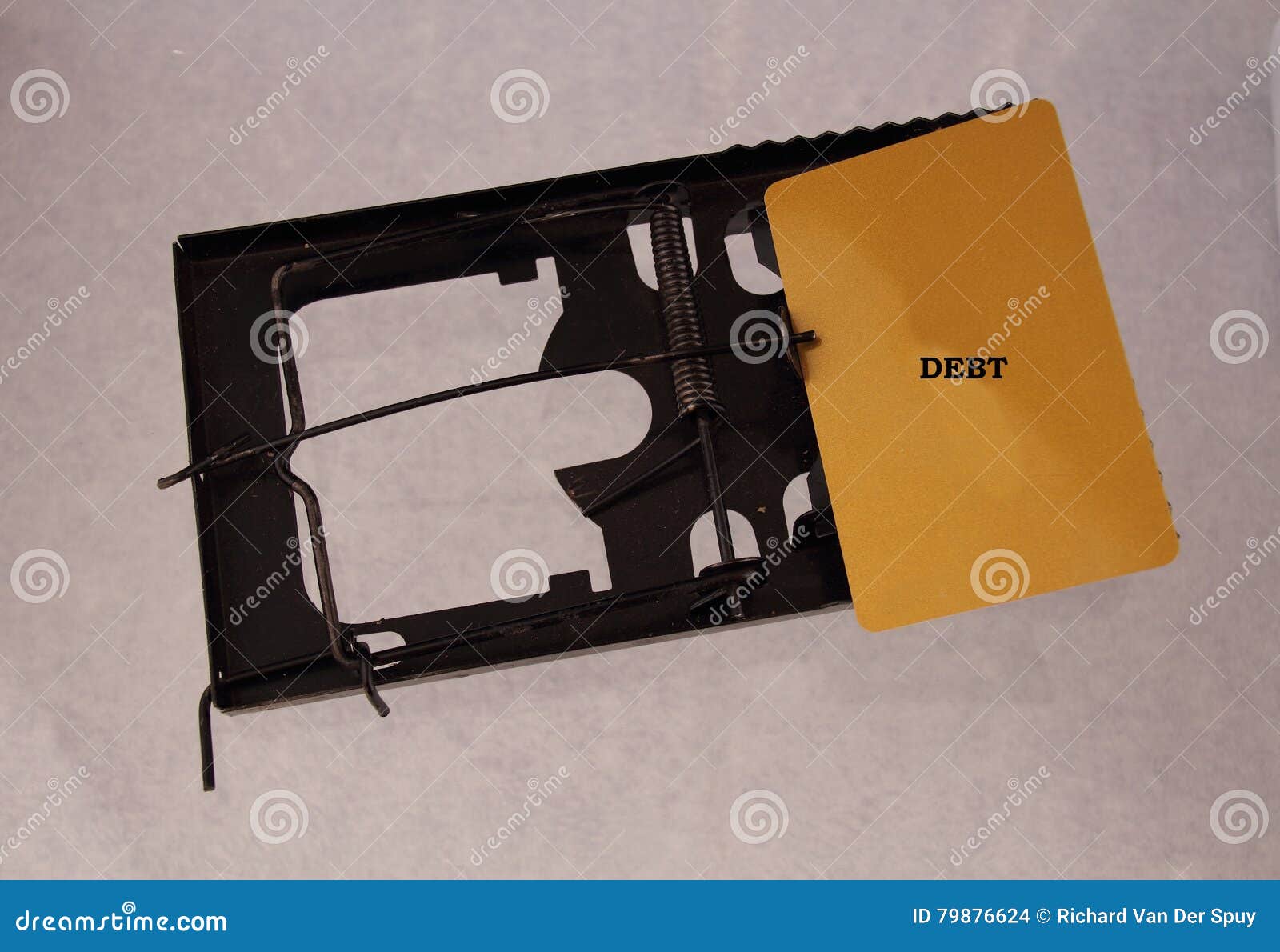 A Credit Card in a Rat Trap Stock Photo - Image of punitive, credit ...