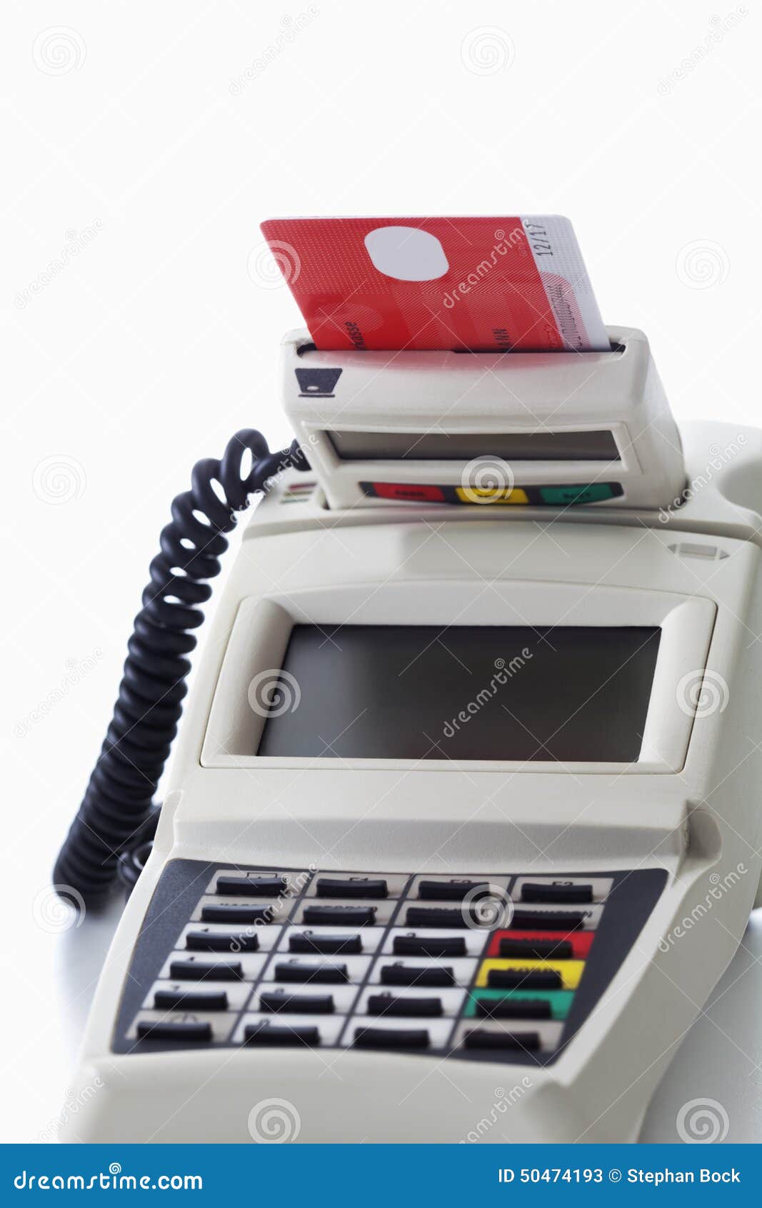 Credit Card Reader and Chipcard, Close Up Stock Image - Image of credit ...