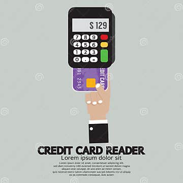 Credit Card Reader stock vector. Illustration of sell - 43788128