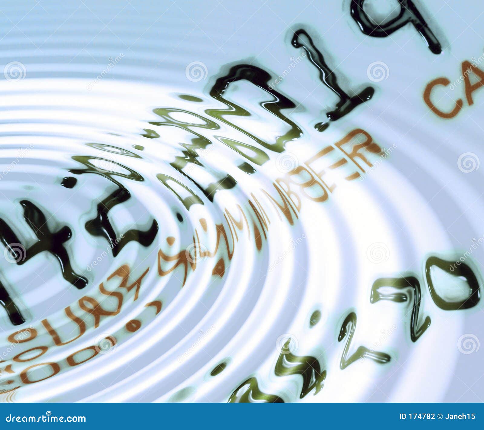 Credit card with ripples stock illustration. Illustration of debit - 174782