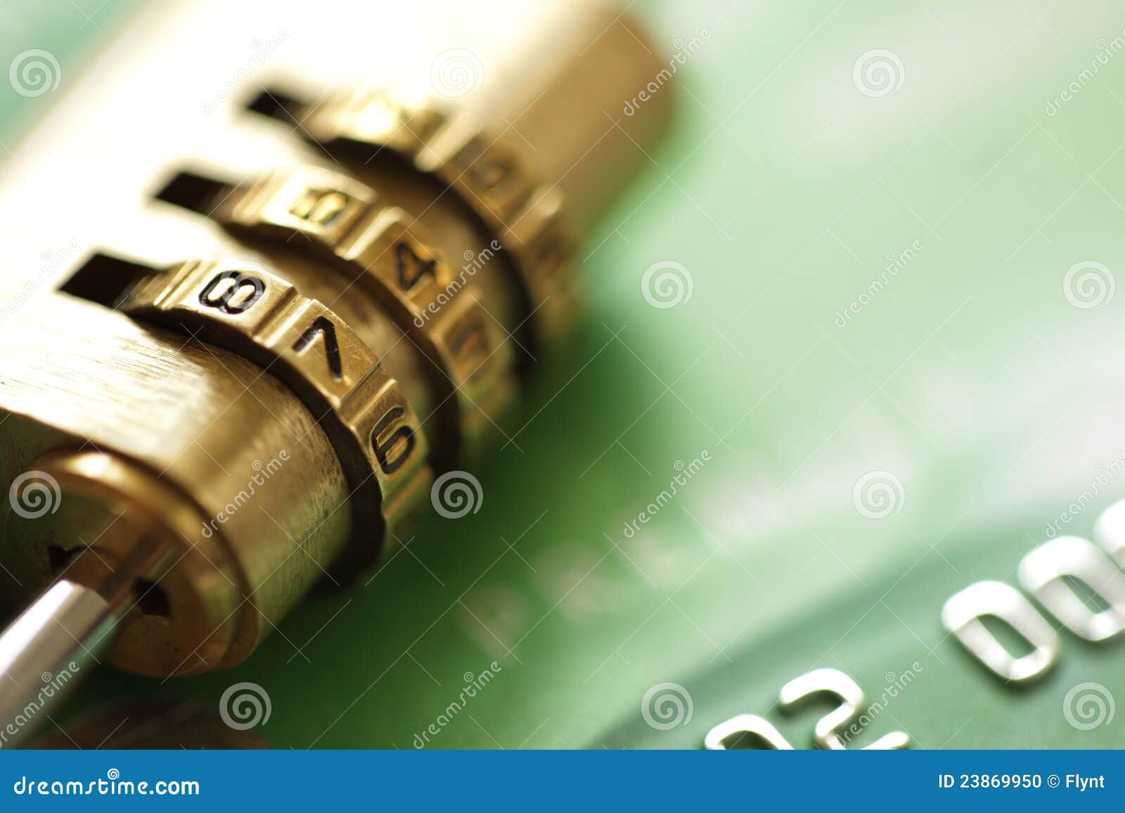 Credit card security stock photo. Image of macro, lock - 23869950