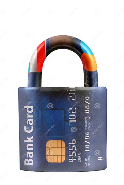 Credit Card Security stock photo. Image of padlock, refused - 3769766
