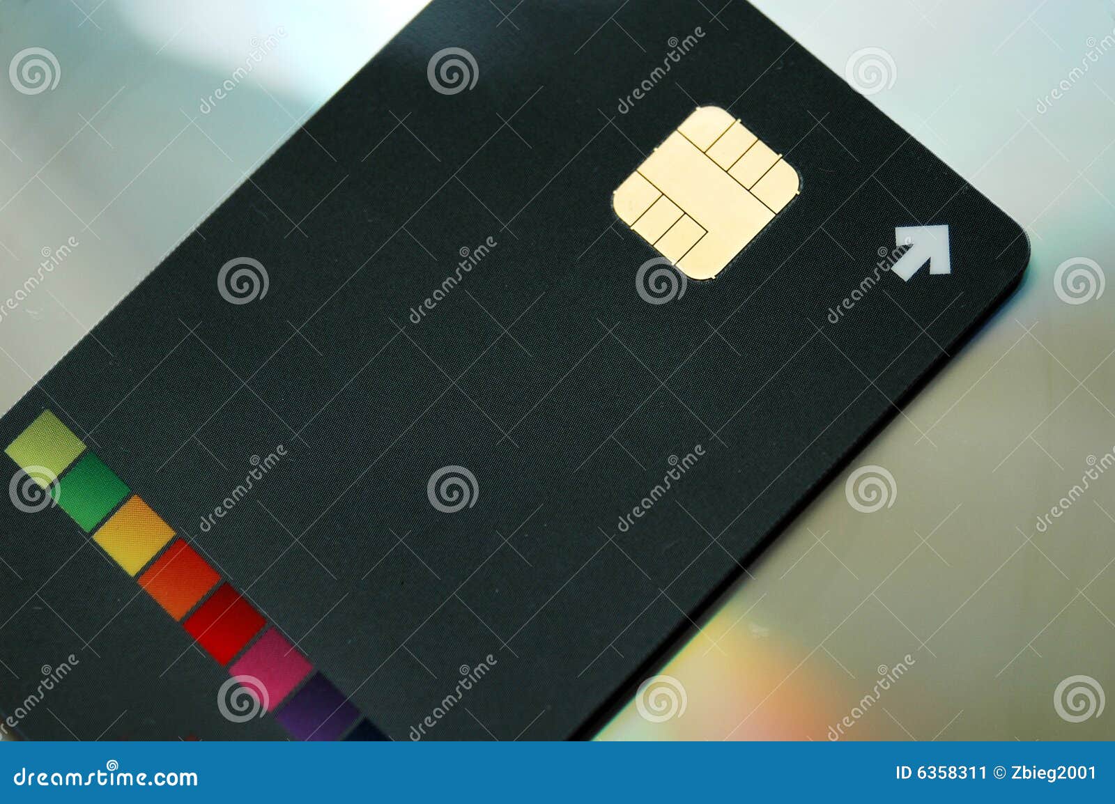 Credit card security chip stock image. Image of details - 6358311