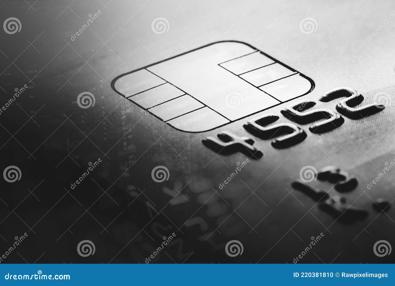 Credit Card Security Code Online Payment Closeup Monochrome Stock Photo ...