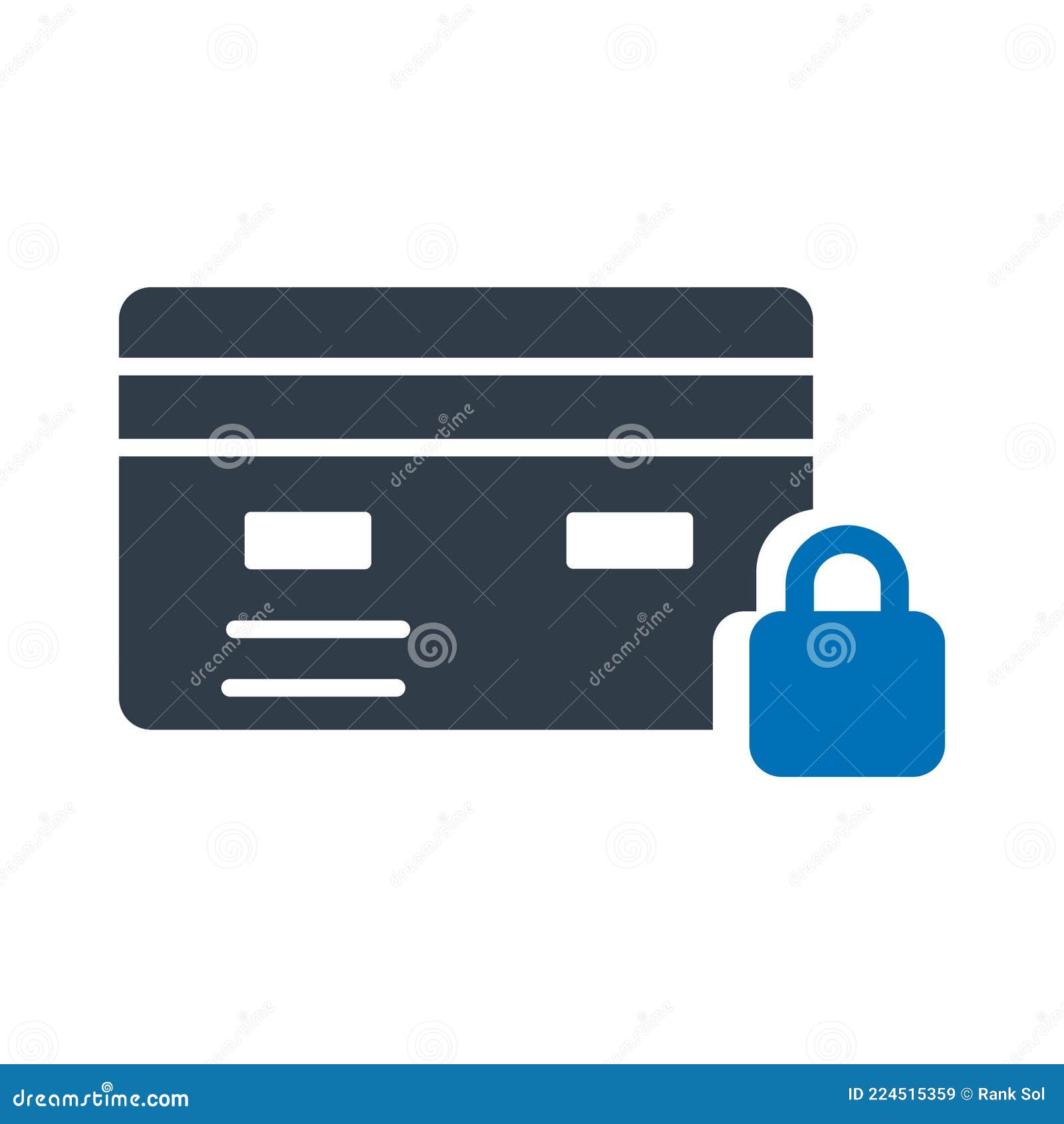 Credit Card Security Icon Which Can Easily Modify or Edit Stock Vector ...