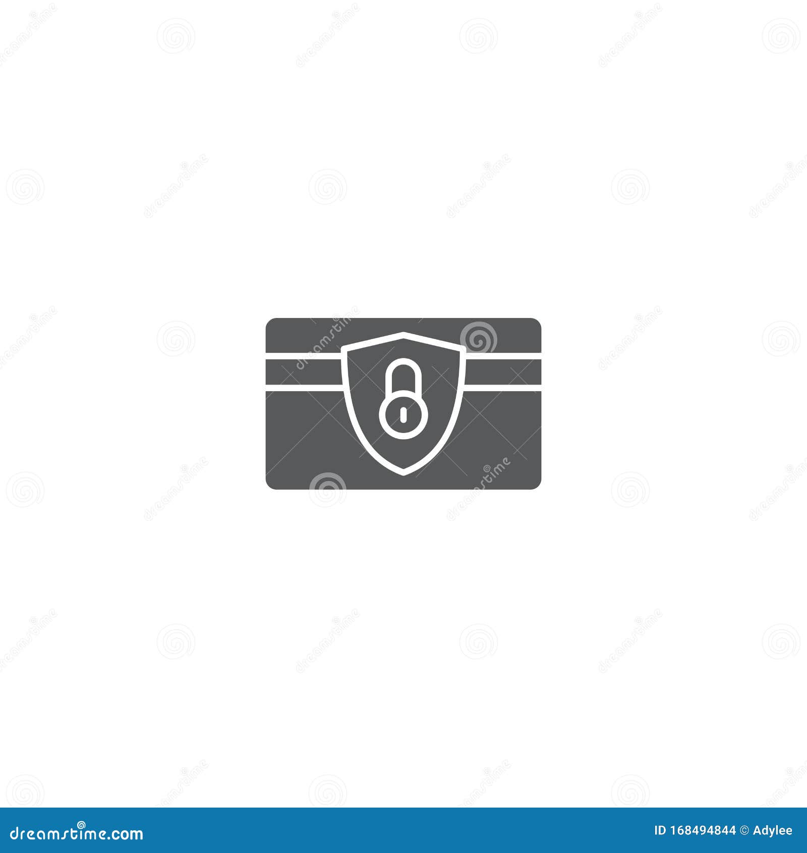 Credit Card Security Vector Icon Symbol Isolated on White Background ...