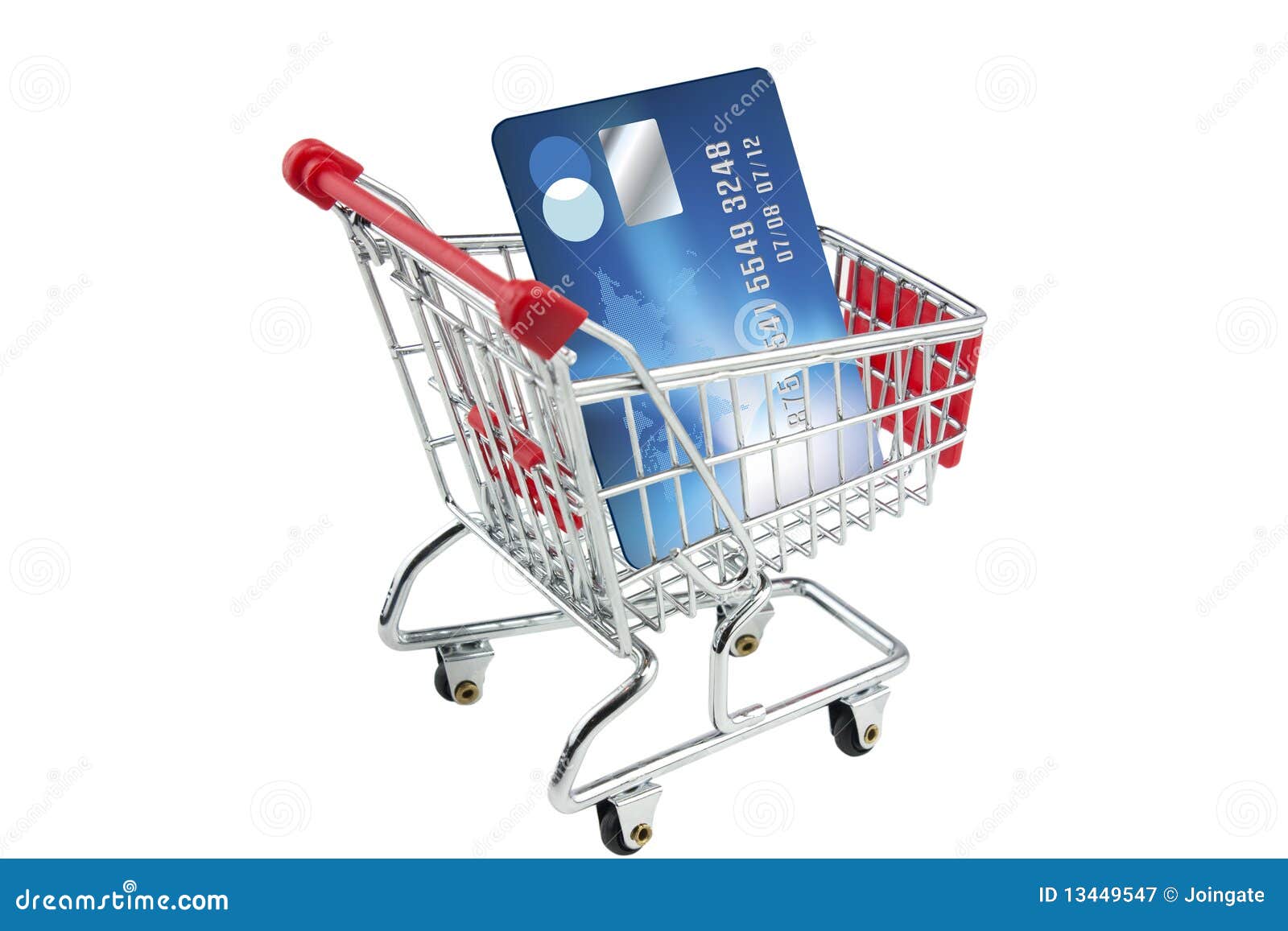 Credit Card in a Shopping Trolley Stock Image - Image of card, credit ...
