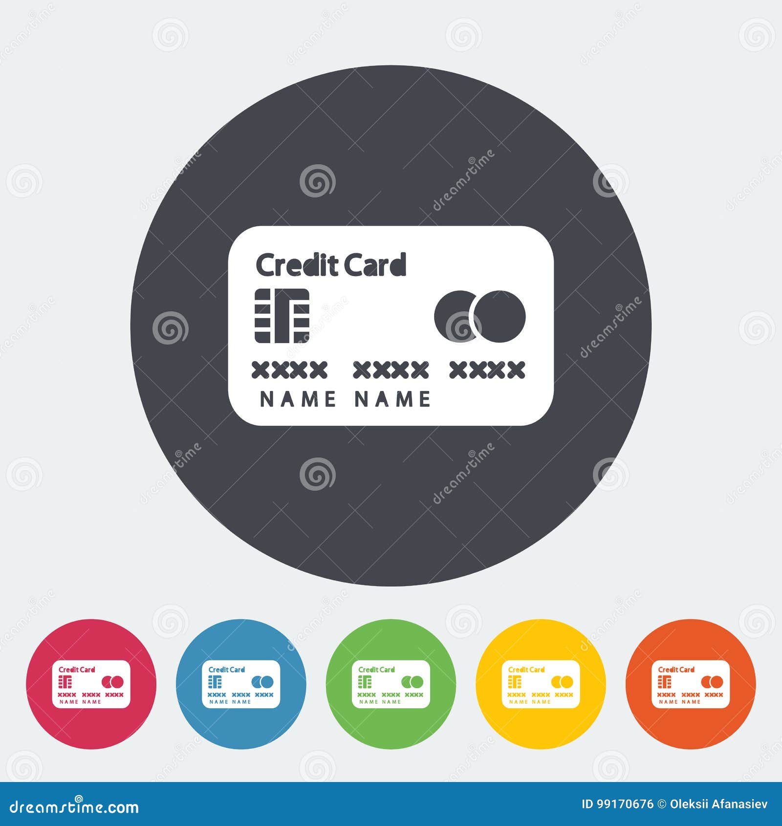 Credit Card Single Flat Icon. Stock Vector - Illustration of isolated ... Credit Card Single Flat Icon. Stock Vector - Illustration of isolated ...
