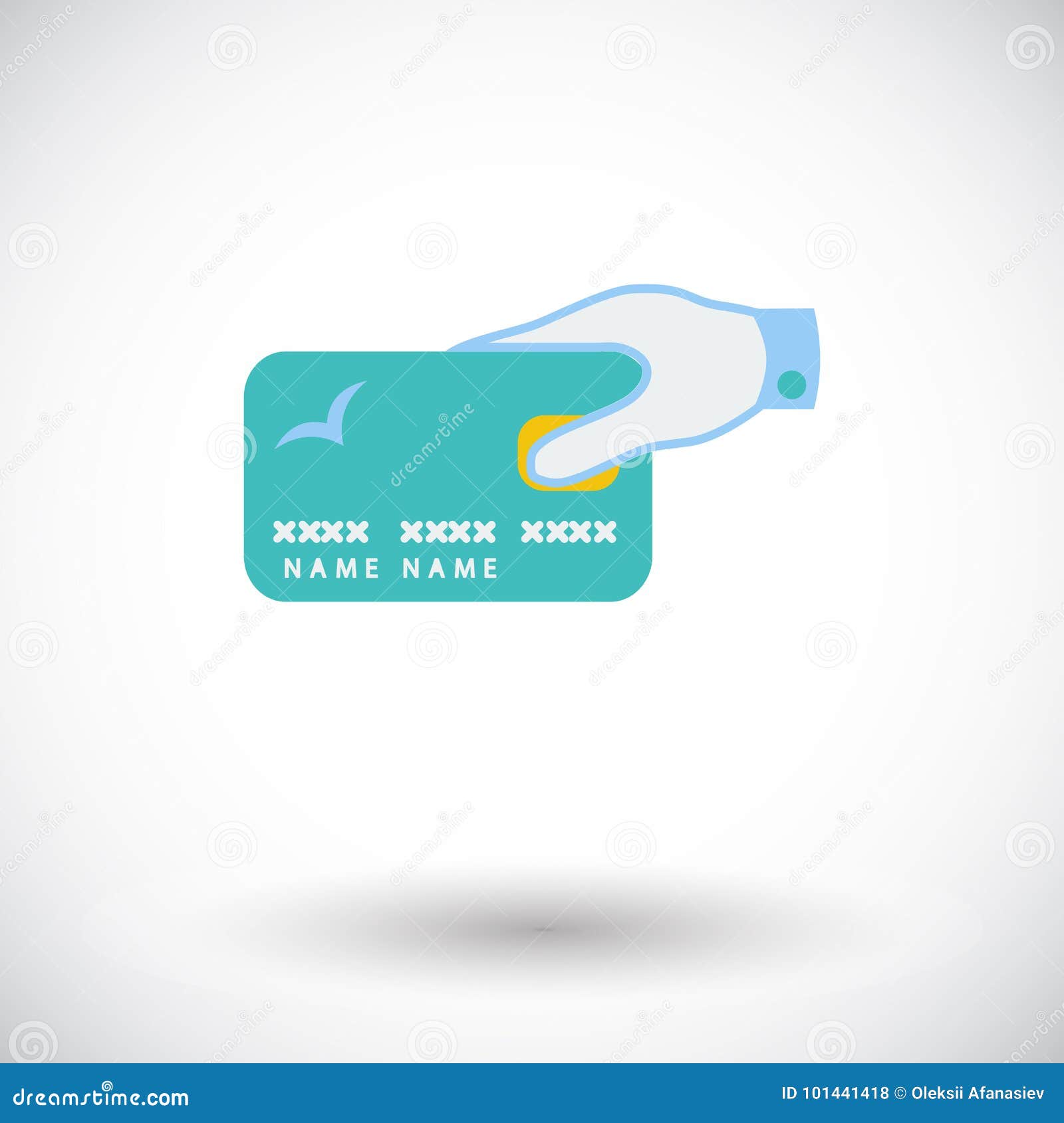 Credit Card Single Flat Icon. Stock Vector - Illustration of security ... Credit Card Single Flat Icon. Stock Vector - Illustration of security ...