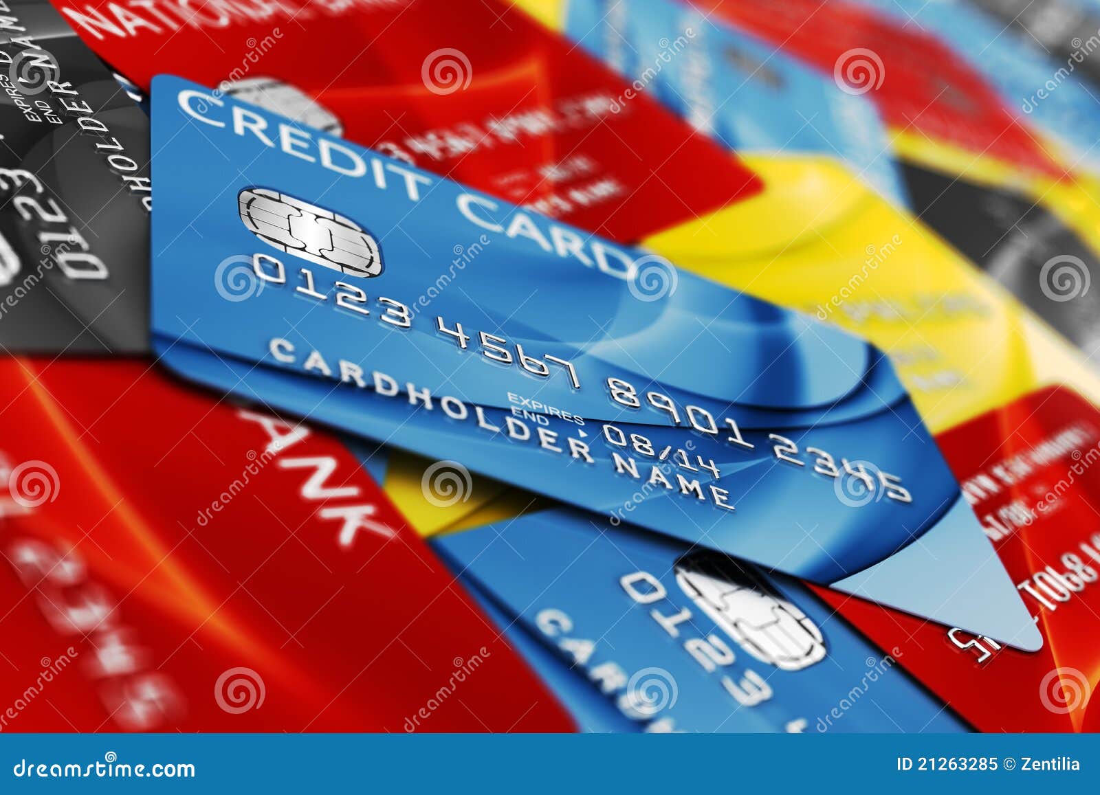 Credit card stack stock illustration. Illustration of banking - 21263285