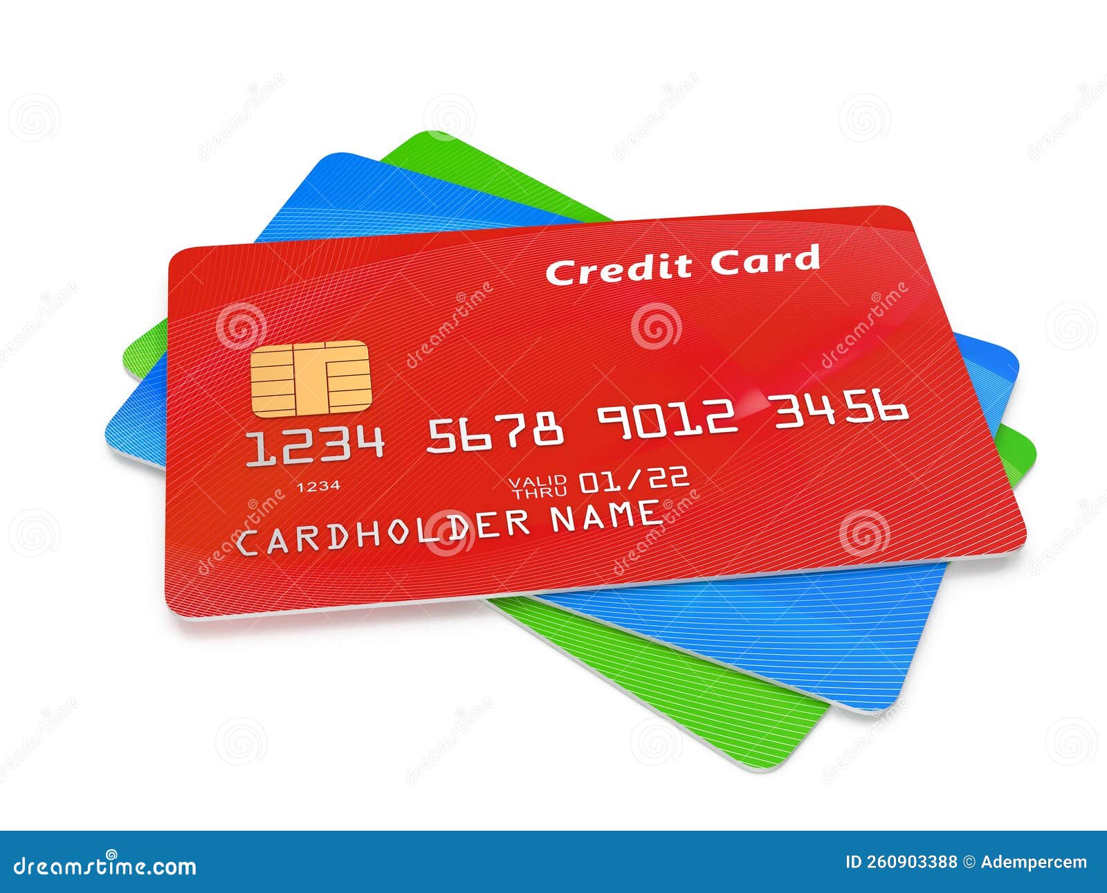 Credit Card Stack stock illustration. Illustration of currency - 260903388