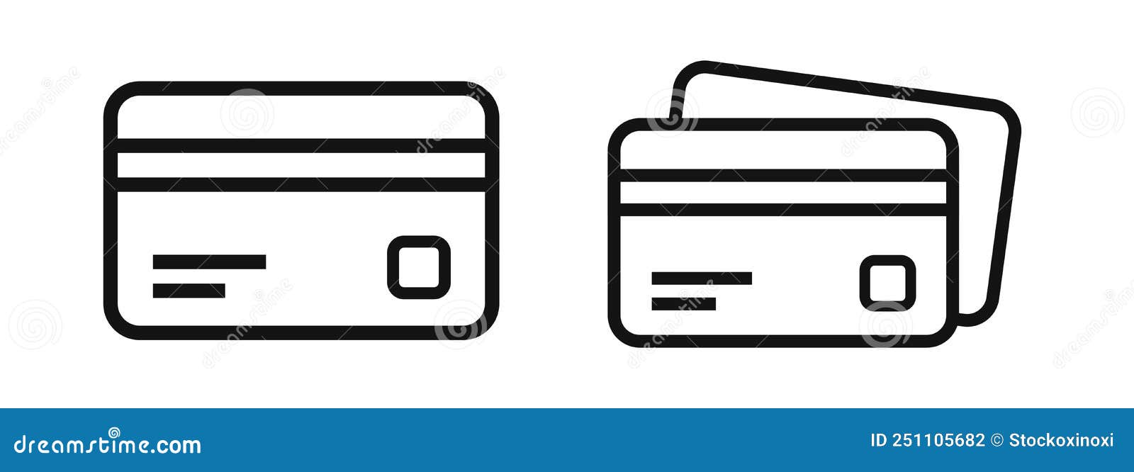 Credit Card Symbol Debit Card Vector Icon Stock Vector - Illustration ...