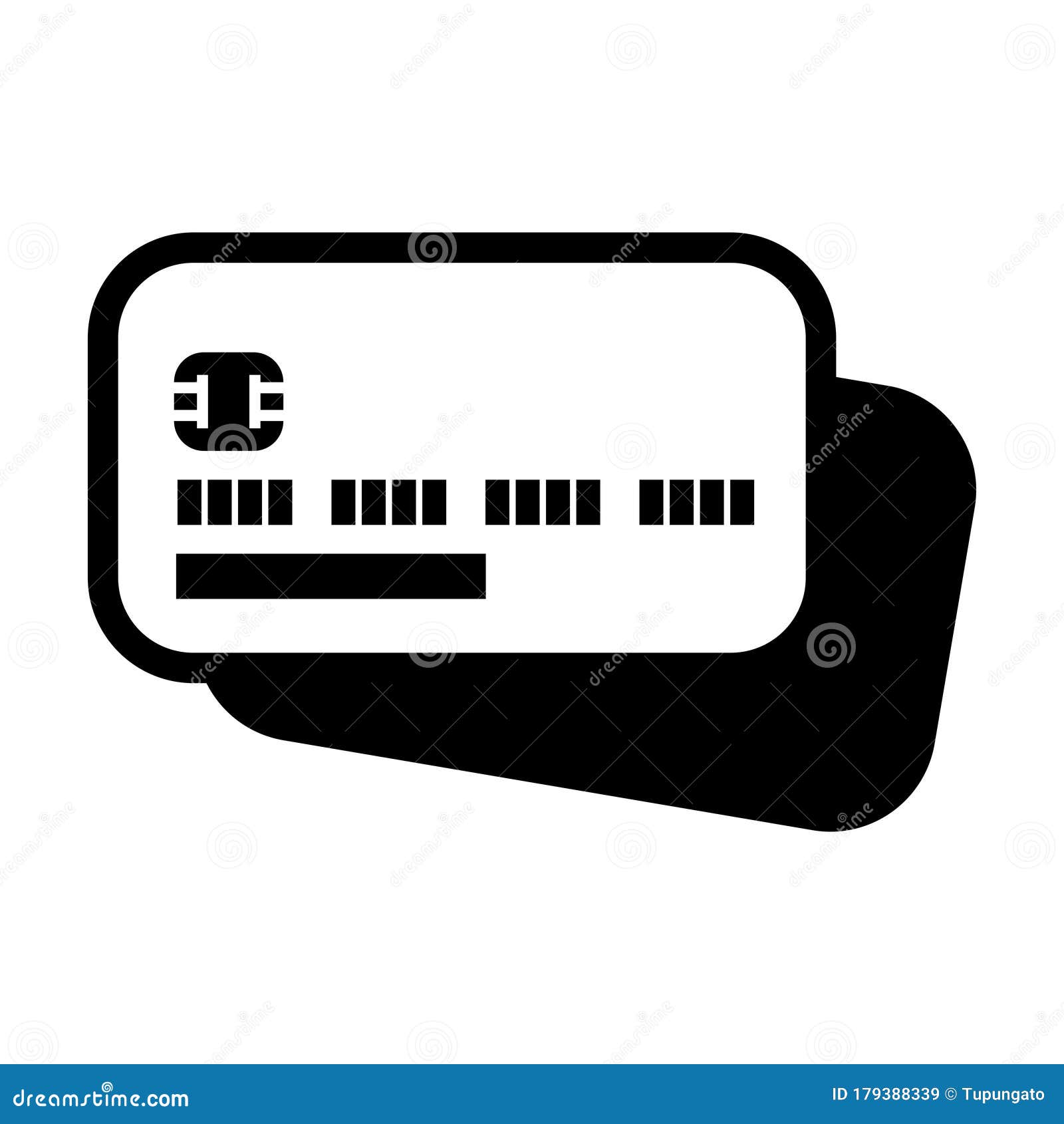 Credit card symbol stock vector. Illustration of plastic - 179388339