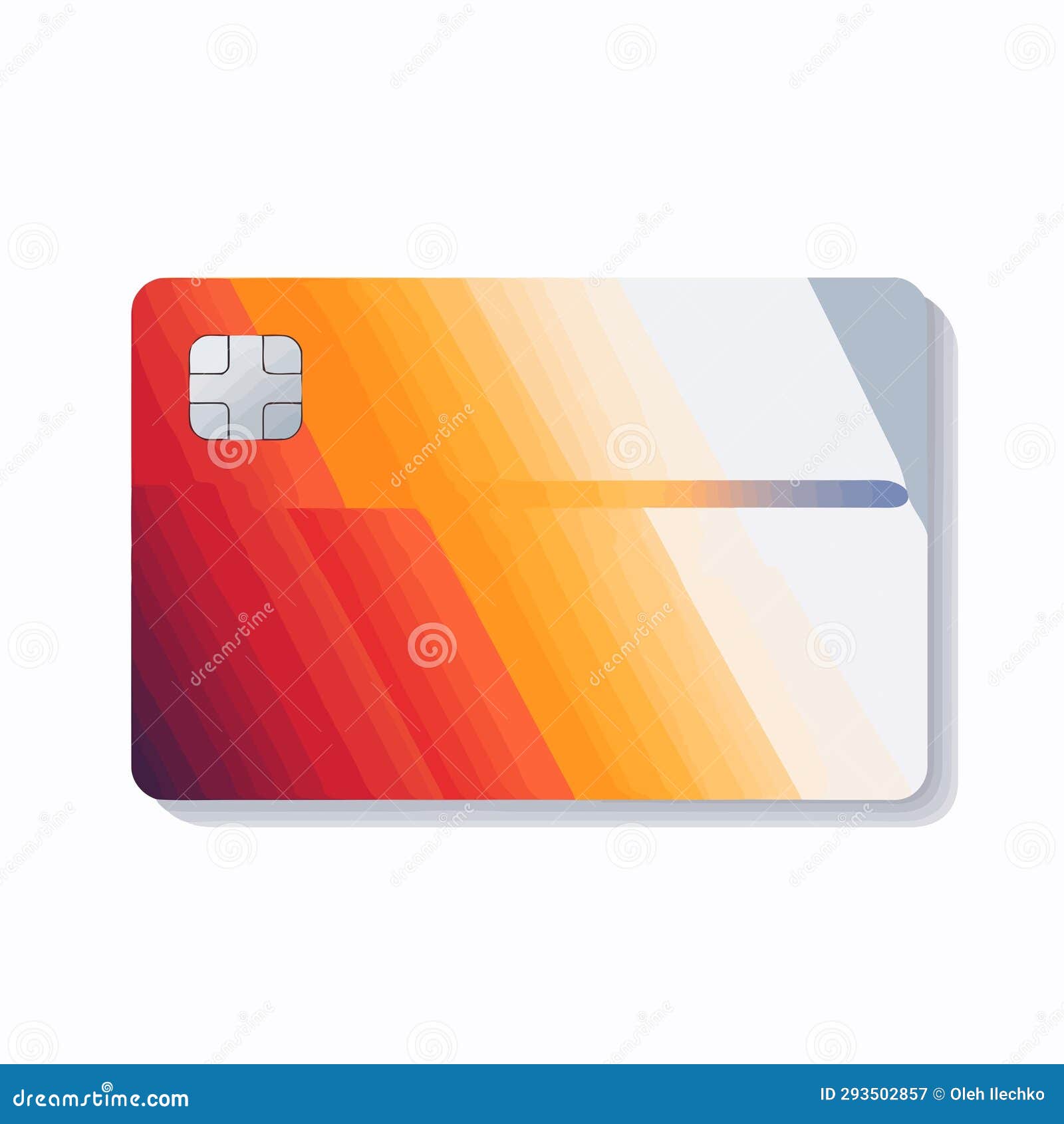 Credit Card Template Vector Flat Minimalistic Isolated Illustration ...