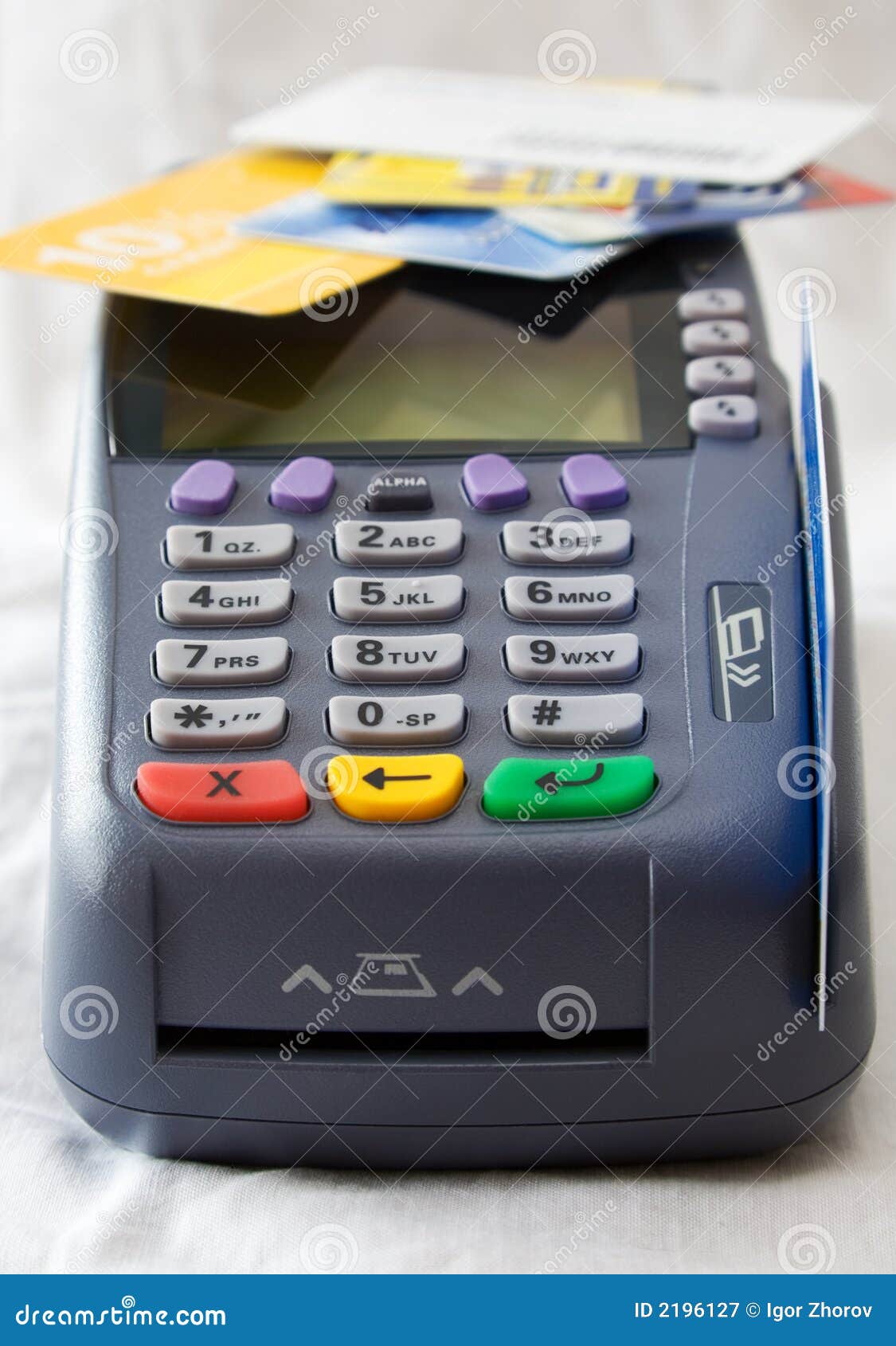 Credit card terminal stock image. Image of store, debit - 2196127