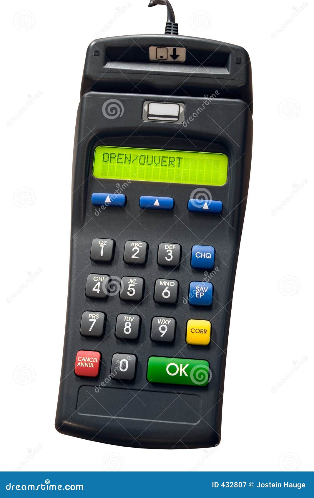 Credit Card Terminal stock image. Image of swipe, merchant - 432807