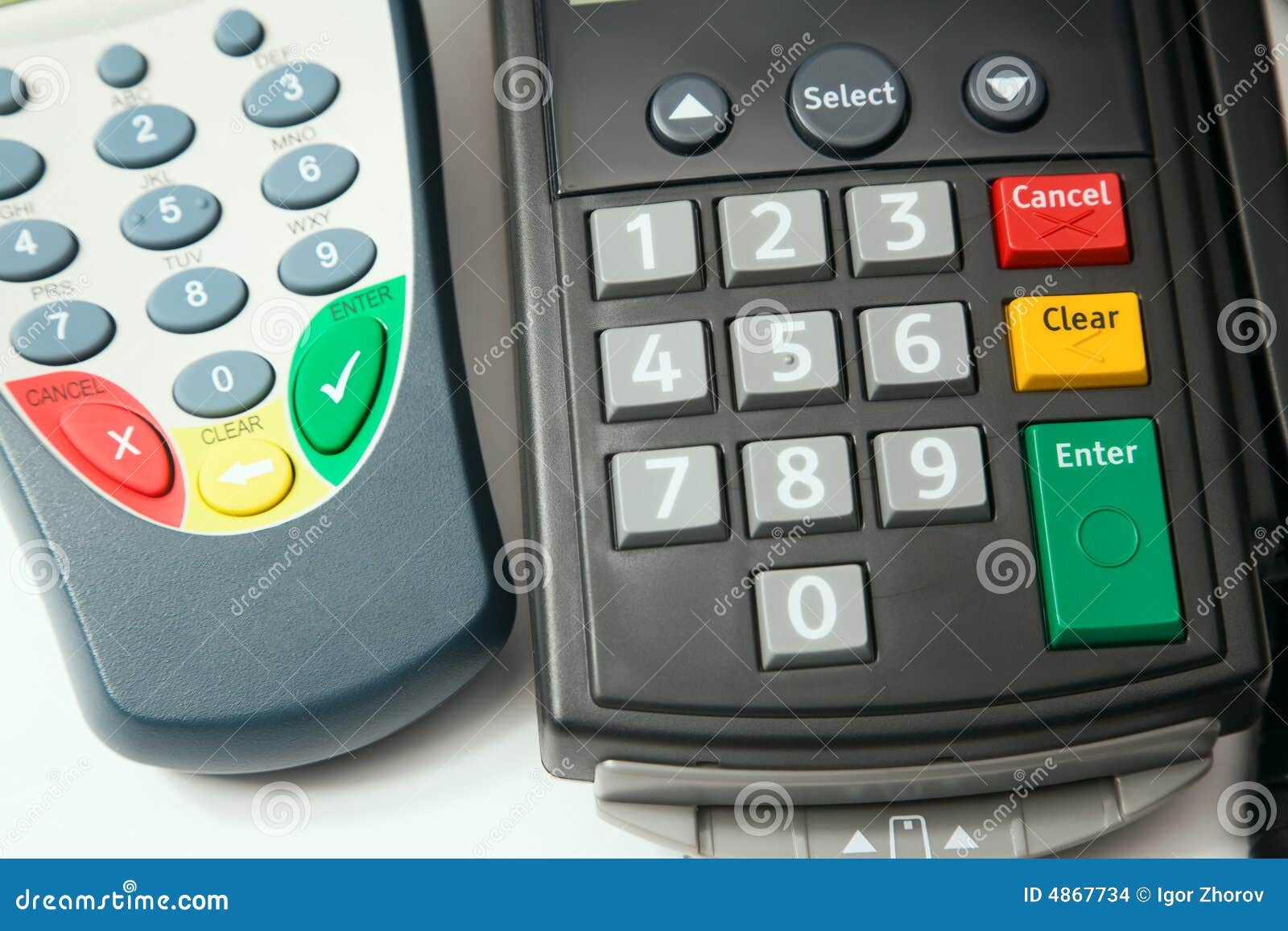 Credit card terminal. stock photo. Image of plastic, retail - 4867734