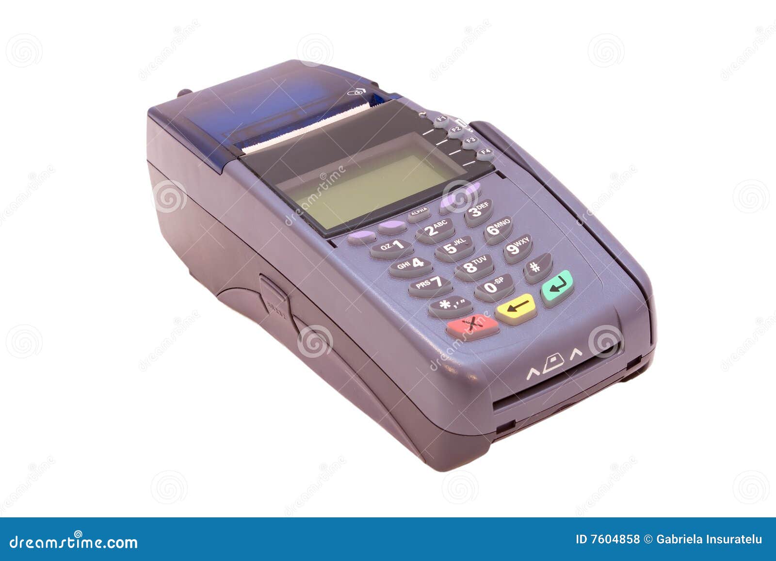 Credit card terminal stock photo. Image of device, commerce - 7604858