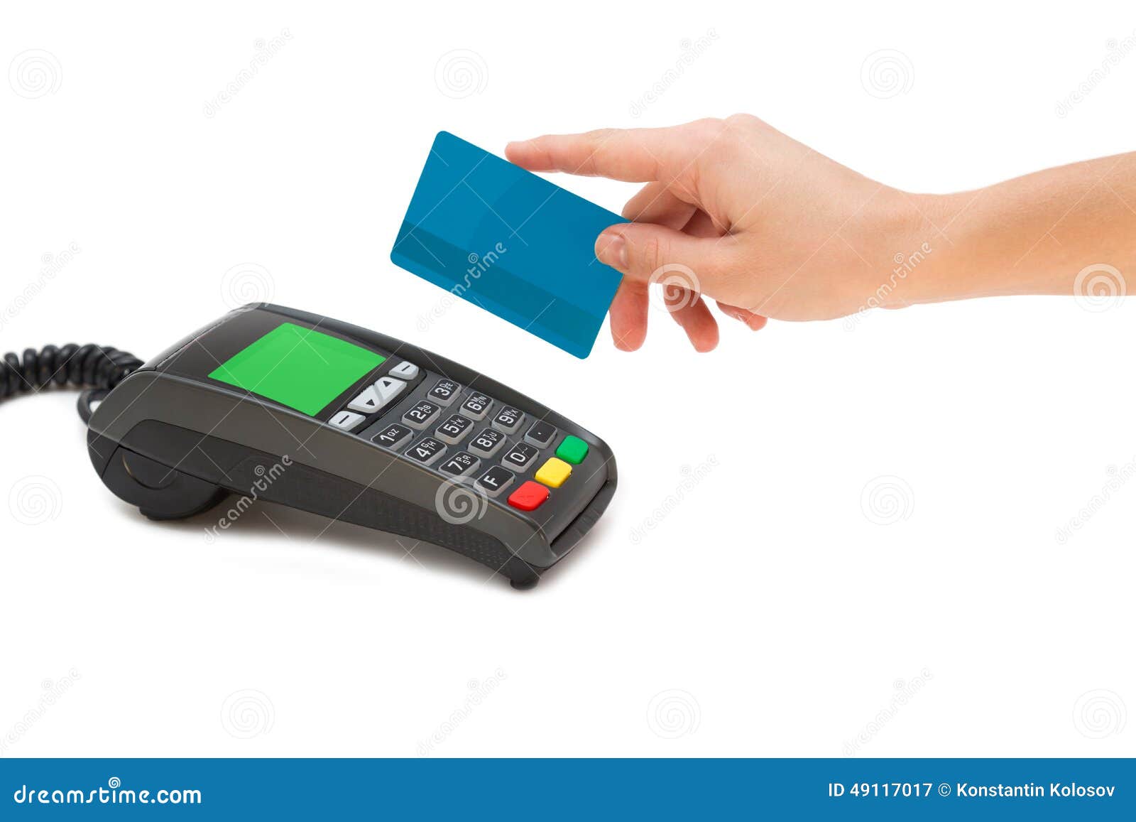 Credit card terminal stock image. Image of card, retail - 49117017