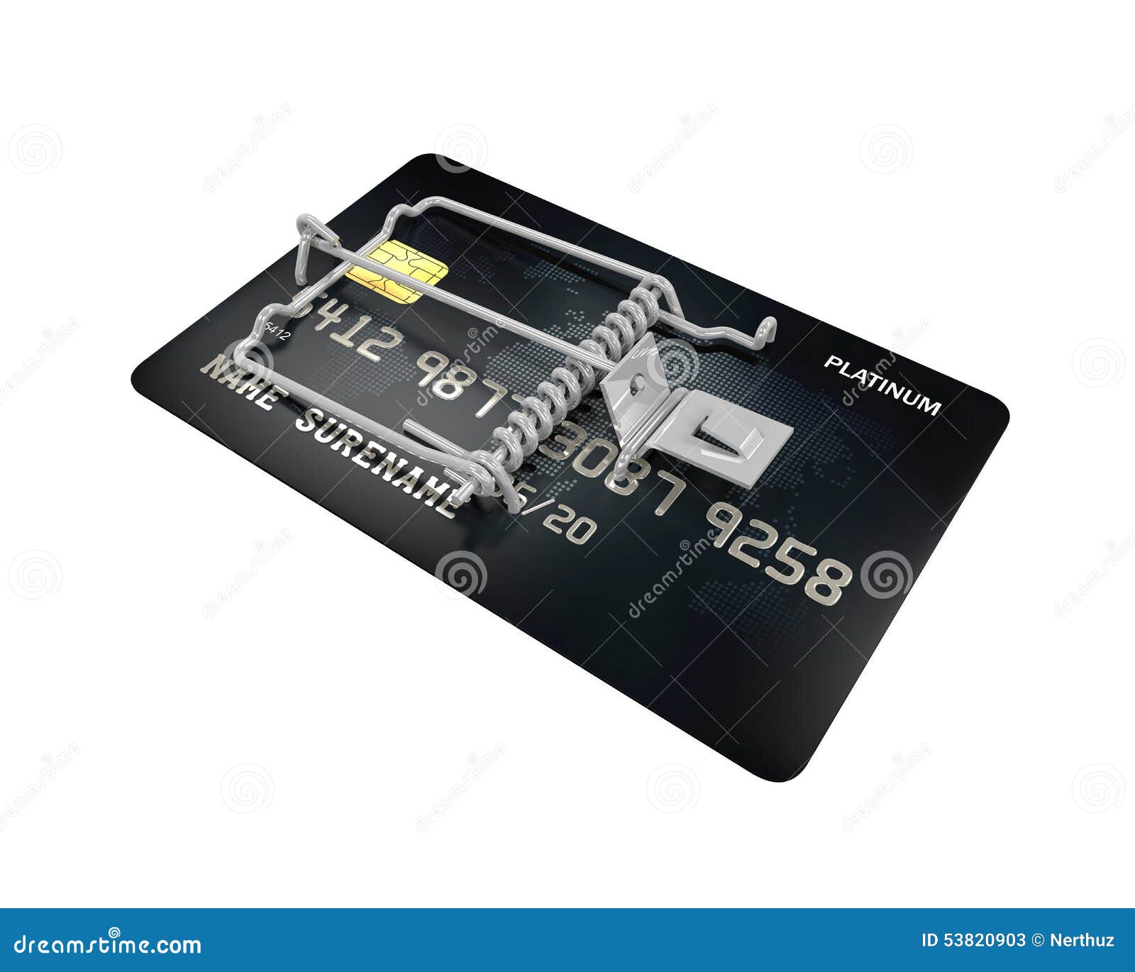 Credit Card Trap Stock Photo | CartoonDealer.com #53820903