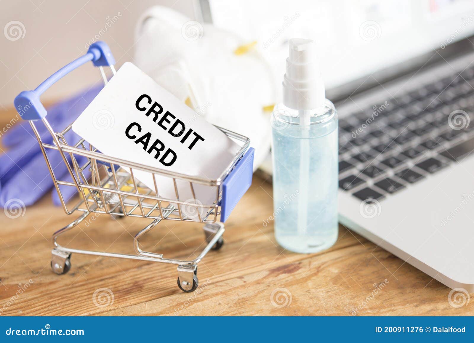 Credit Card and Using. Online Shopping Concept Stock Photo - Image of ...