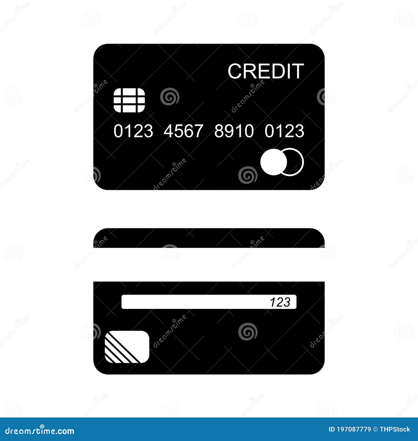 Credit Card Vector editorial stock image. Illustration of money - 197087779